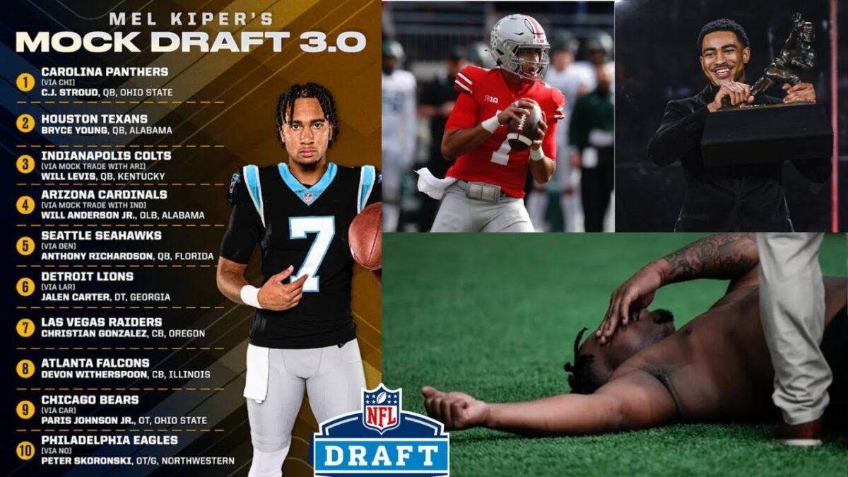 NFL Mock Draft Review. CJ Stroud number 1?? Jalen Carter drops? Mel Kiper got this WRONG - BLK ...